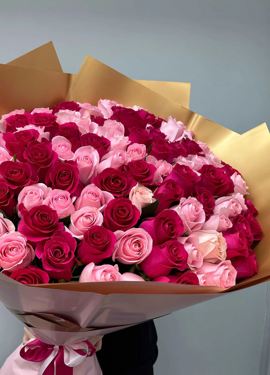 101 mix roses - uniqueflowersandroses