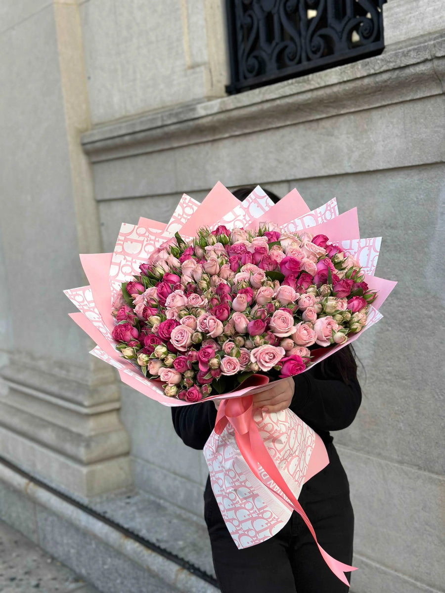 Mini roses bouquet – uniqueflowersandroses